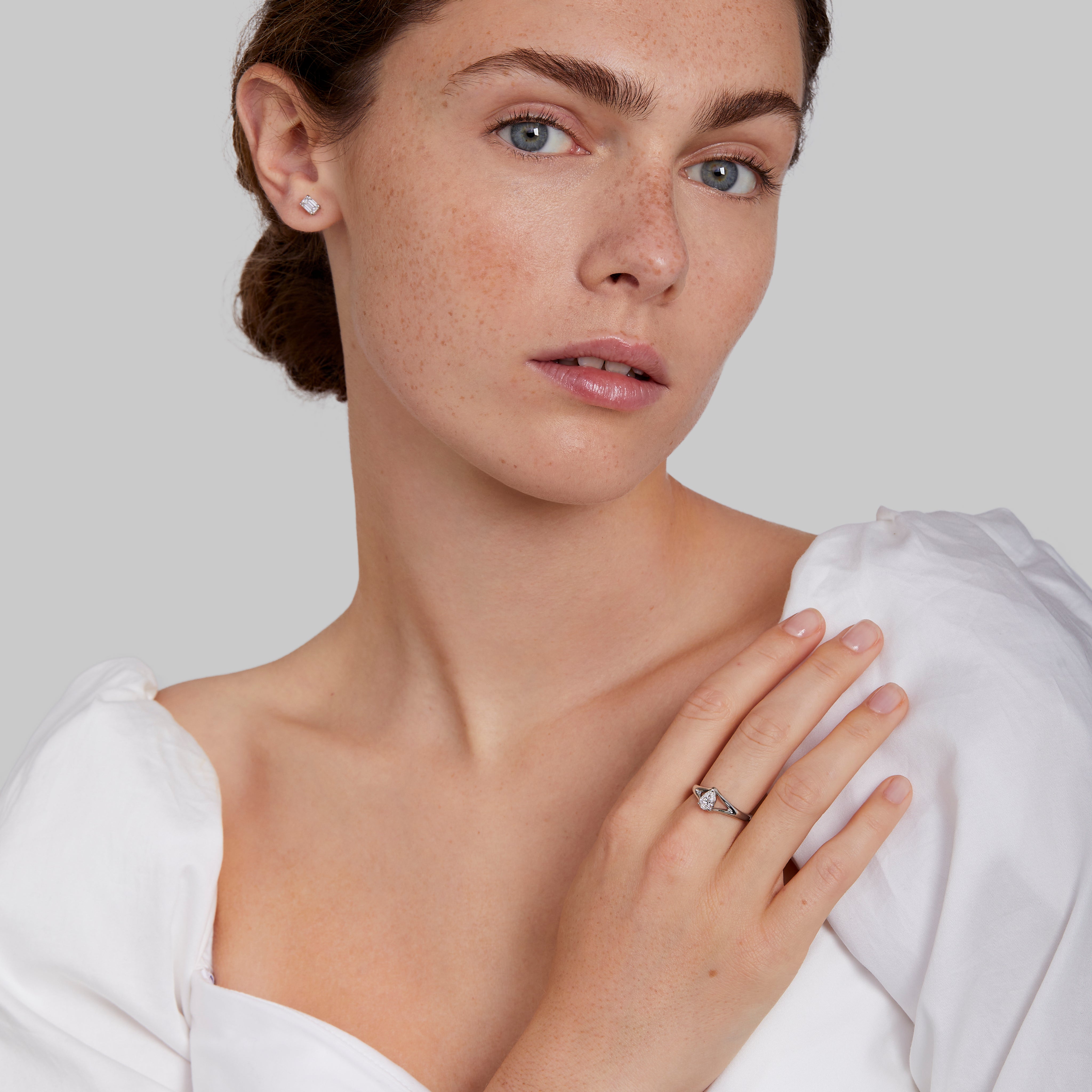 Aria 0.5ct Cut Talon Claw Ring in in Platinum – Skydiamond